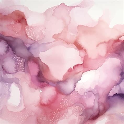 Fond Aquarelle Rose Pastel Peint à La Main Abstrait Vecteur Premium