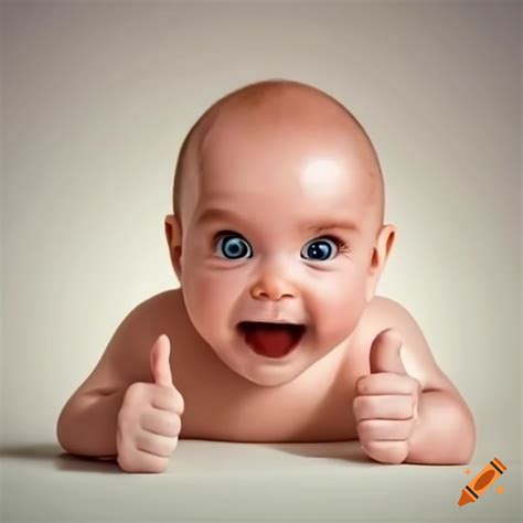 Baby Giving Thumbs Up Gesture On Craiyon
