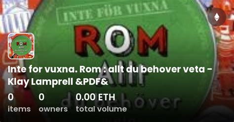 Inte For Vuxna Rom Allt Du Behover Veta Klay Lamprell PDF