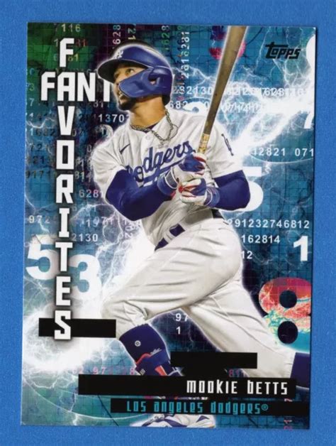 2024 TOPPS SERIES 2 14 Mookie Betts Favoris Des Fans Dodgers De Los