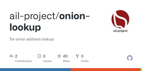 GitHub Ail Project Onion Lookup Tor Onion Address Lookup
