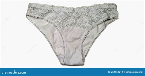 Bragas De Encaje Blanco Sexy Aisladas En Blanco Foto De Archivo