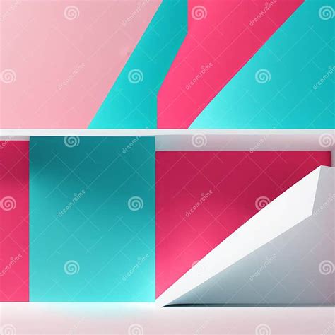 3d Render Abstract Background Minimal Geometric Background 3d Render Abstract Background Stock