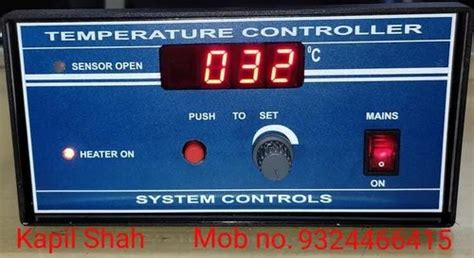 System Controls On Off Electro Plating Temperature Controller Display