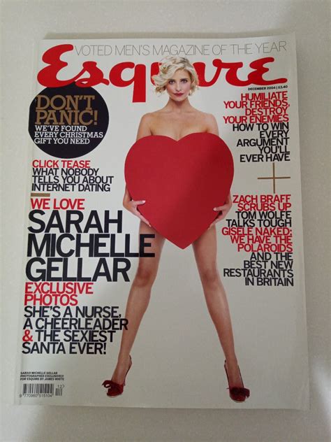 Esquire UK Dec 2004 Sarah Michelle Gellar Gisele Bundchen Hobbies