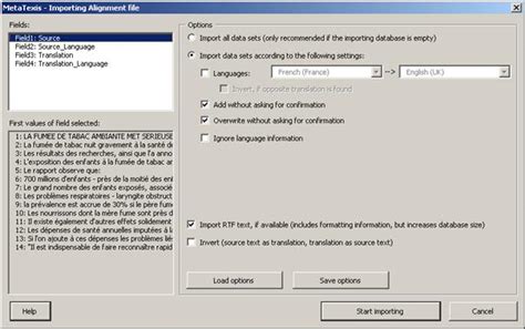 Integrating The Alignment File Into A Translation Memory