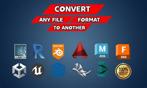 convert any 3d file format to another blender maya unity 3dsmax