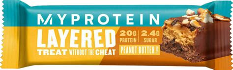 Myprotein Retail Layer Bar Peanut Butter 12 X 60 G Bar Muziker