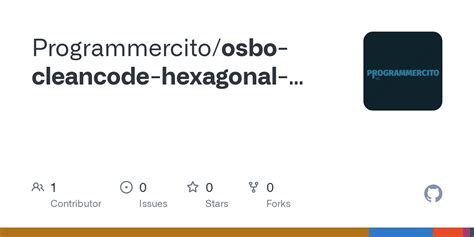 GitHub Programmercito Osbo Cleancode Hexagonal Architecture