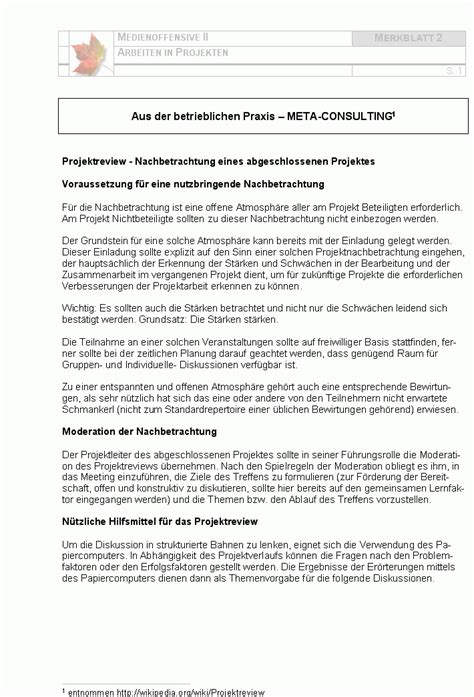 Beispiel Fazit Projektarbeit