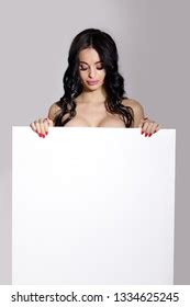 Holding Billboard Naked Images Stock Photos Vectors Shutterstock