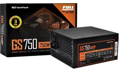 Aigo DARKFLASH GS750 750W 80 Plus Bronze Fully Modular ATX Power Supply 14cm Hydraulic