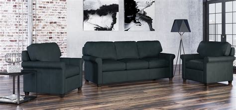 Westland And Birch Menno Piece Leather Living Room Set Wayfair Canada