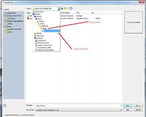 library sub folders not recognised autodesk community