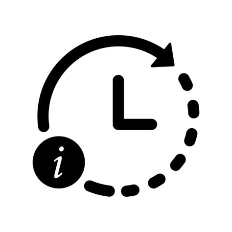Premium Vector Clock Icon With Information Sign Clock Icon And About