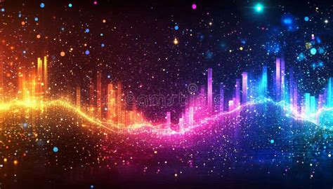 Vibrant Financial Data Visualization Column Chart Line Graph Overlays