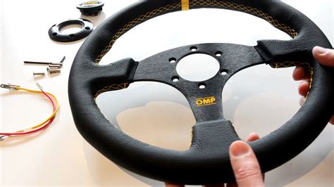 Omp Steering Wheel Unboxing And Weight 330mm 13 Leather Ebay