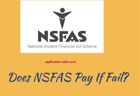 Does Nsfas Pay If Fail Za