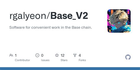 Github Rgalyeon Base V Software For Convenient Work In The Base Chain