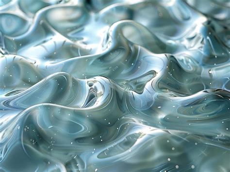 Abstract Waves In Water Soothing Visual Effect Premium Ai Generated Image