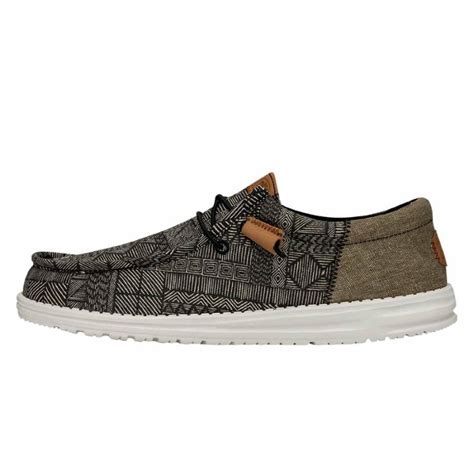 Hey Dude Wally Wally Funk Batik Blackblack Men Urban Swag X