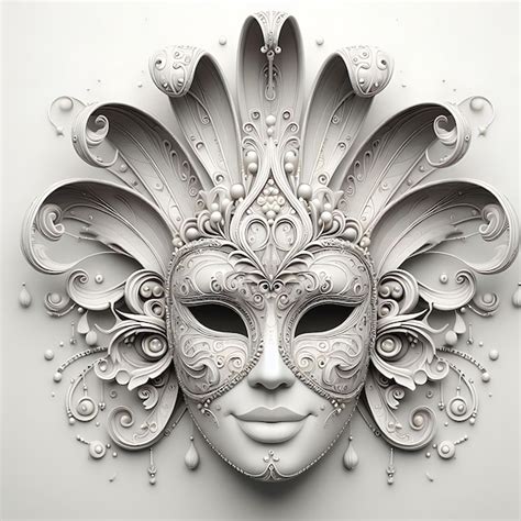 Máscara Veneciana Y De Mascarada Editable Para El Festival De Carnaval