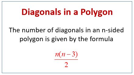 Diagonals In Geometry Solutions Examples Worksheets Videos Games