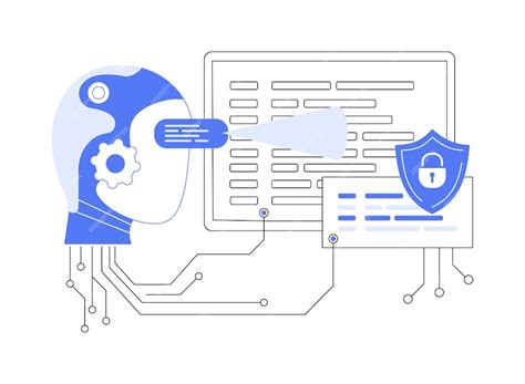 Premium Vector Aienhanced Threat Detection Abstract Concept Vector Illustration
