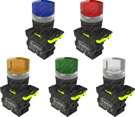 Chave Seletora Iluminada Com Retenção Série 8 Brasiltec 📦