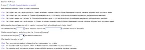 determine the p value p value round to three