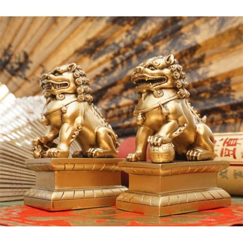 Собачки фу цзи пара під бронзу — ціна 800 грн у каталозі Статуетки Купити товари для дому та