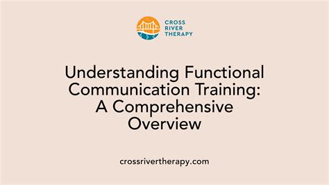 How Cross River Therapy Uses Functional Communication Training To Help
