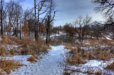 Ice Age Trail In Ice On The Ice Age Trail Wisconsin Image Image Free Photo