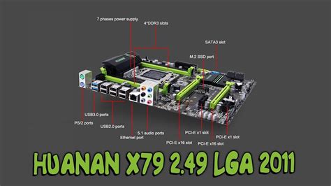 Материнская плата Huanan X79 2.49 LGA 2011 с Aliexpress - YouTube
