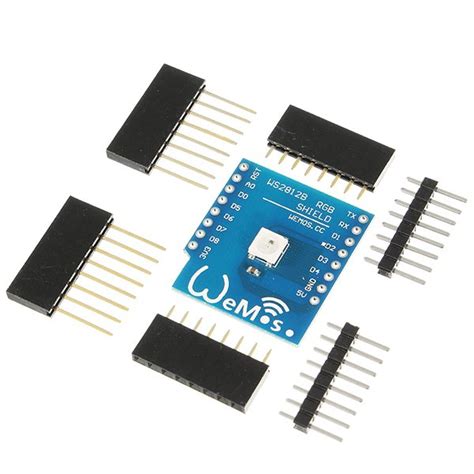 Wemos Ws2812b Rgb Shield Module For Wemos D1 Mini Arduino Tech