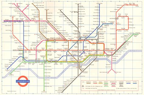 London Underground Tube Map Plan Victoria Line Open To Victoria