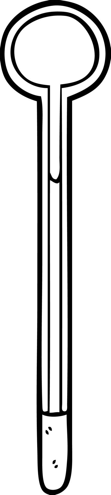 Line Drawing Of A Thermometer 19855967 Vector Art At Vecteezy