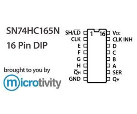 Microtivity Pack Of Hc Bit Parallel Load Shift Register Ics