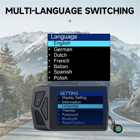 Varstrom Ekd01 E Bike Display Full Color Lcd Screen For Uart Bafang