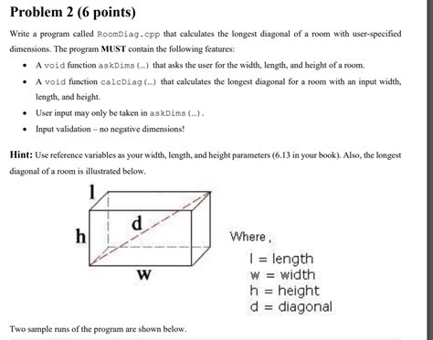 Solved Problem 1 6 Points Write A Program Called Chegg