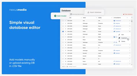 Manage Your Ymm Db With Visual Db Editor Or Import Existed Db