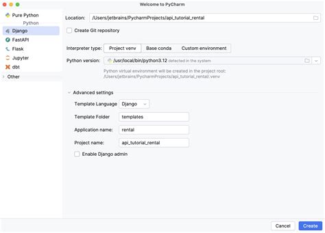 Django Rest Framework Api Pycharm