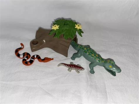PLAYMOBIL WILTOPIA SERPENT Alligator Et Son Petit Reptile Jungle Marais