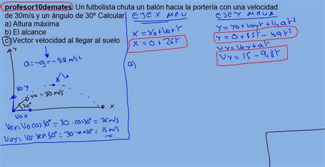 Tiro Oblícuo 03a Parabólico Ejercicio Resuelto Youtube