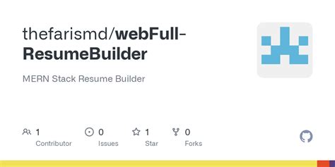 Github Thefarismdwebfull Resumebuilder Mern Stack Resume Builder