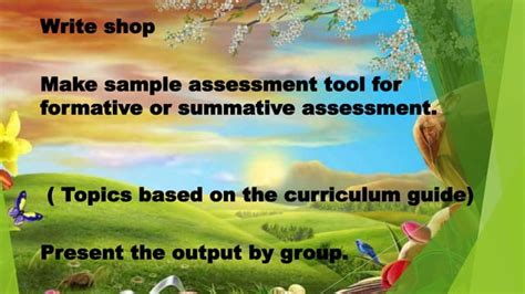 Classroom Based Assessment Tools Pptx Educational Assessment Education
