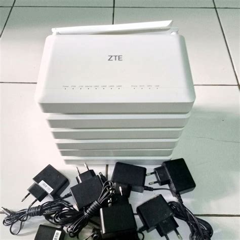 Jual Lagi Tren Router Zte Gpon Ont Zxhn F Dan F L Dual Band V Port Biru Shopee Indonesia