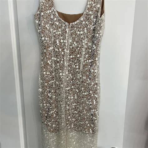 Nadine Merabi Louisa Dress White Worn Once For My Depop