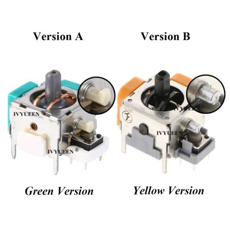 Ivyueen 10 Pcs 3d Analog Thumb Stick Sensor Potentiometers Repair Parts