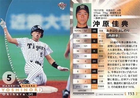駿河屋 T53 レギュラーカード ： 沖原佳典（bbm）